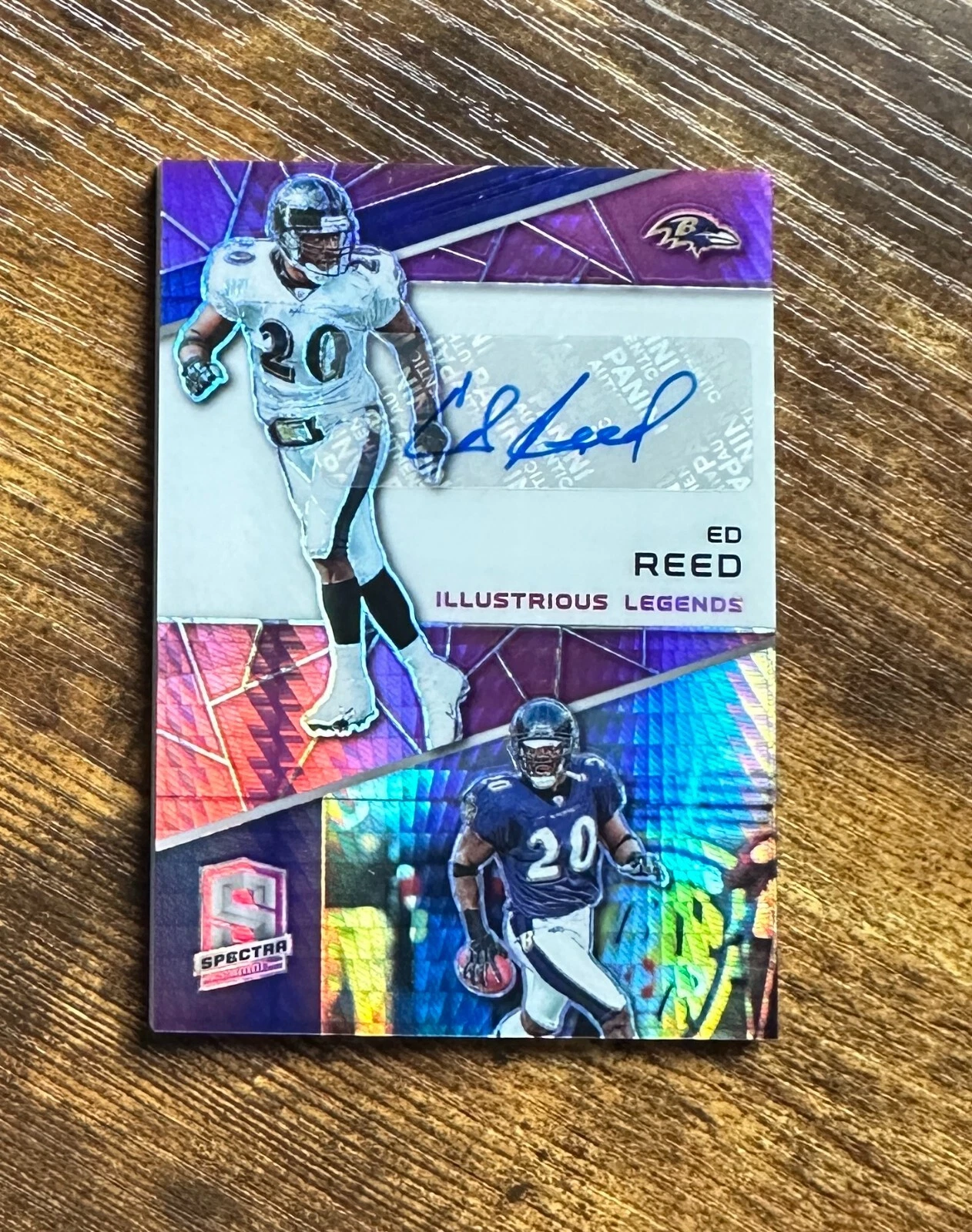 Ed Reed 2019 Spectra #IL-ER Illustrious Legends - Neon Pink /15 Price ...