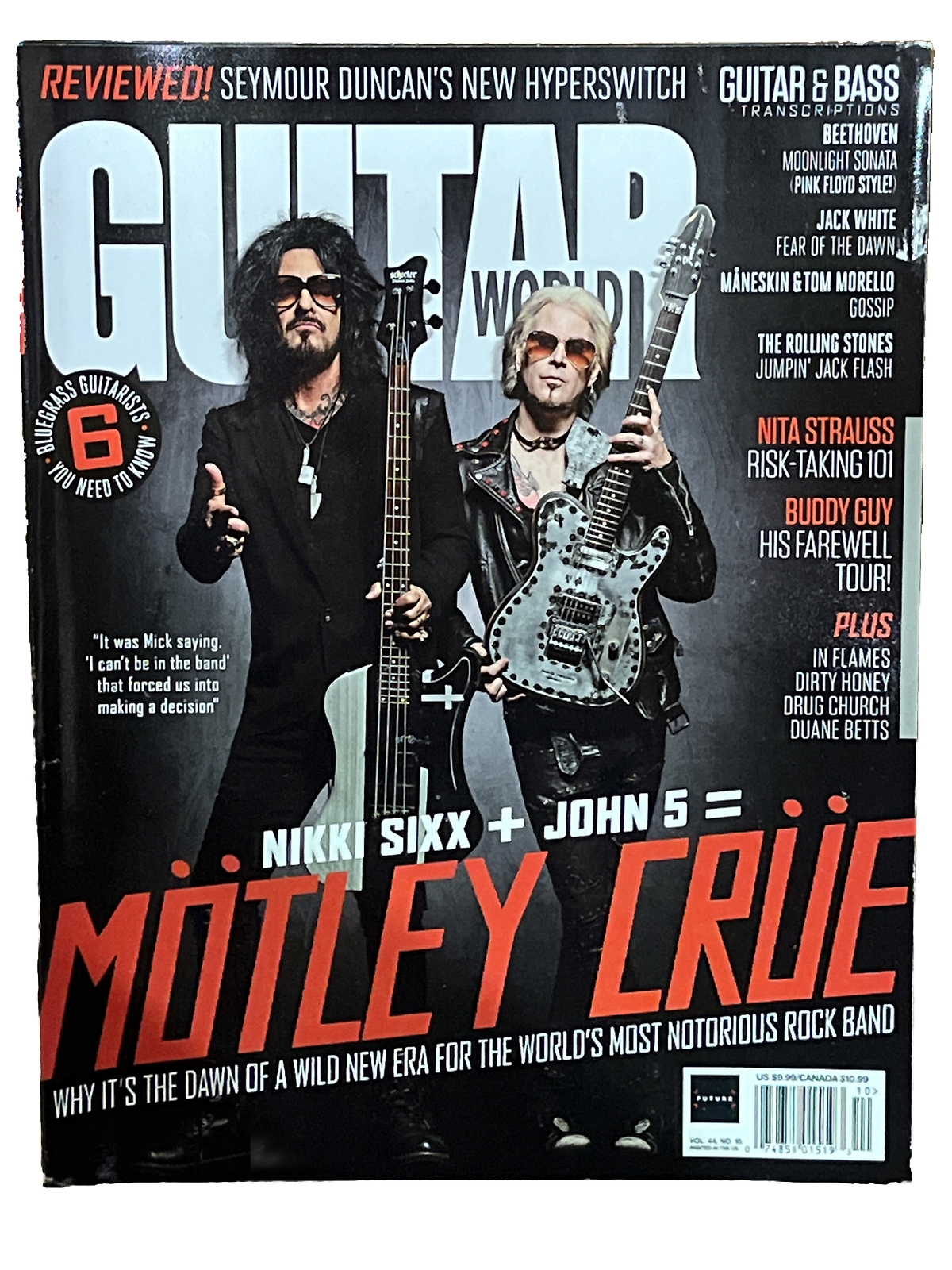 Guitar World Magazine October 2023 Motley Crue New Hyperswitch Guitar ...