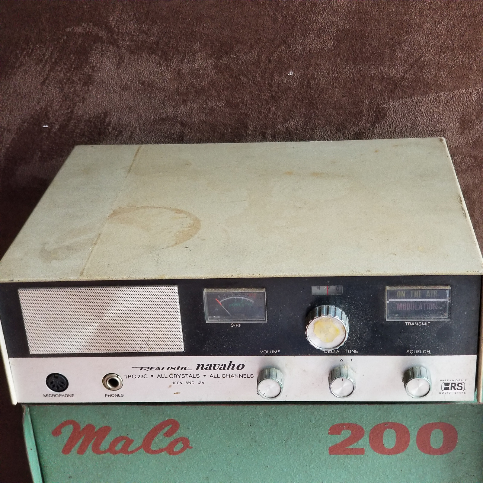 REALISTIC NAVAHO CB RADIO TRC-23C SOLID STATE 120v AND 12v | eBay