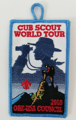 Rare 2010 Ore-Ida Council BSA BOY CUB SCOUT WORLD TOUR Patch Badge Camp ...