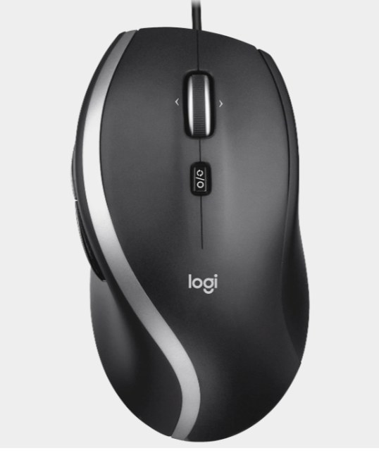 Logitech M500 Mouse Black Advanced USB Optical 7 Button HyperFast ...
