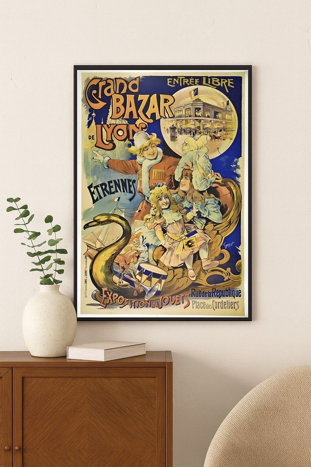 🎭 Grand Bazar de Lyon Vintage Art Poster - 24x36” - Hi-Res💎 Print - 200 ...