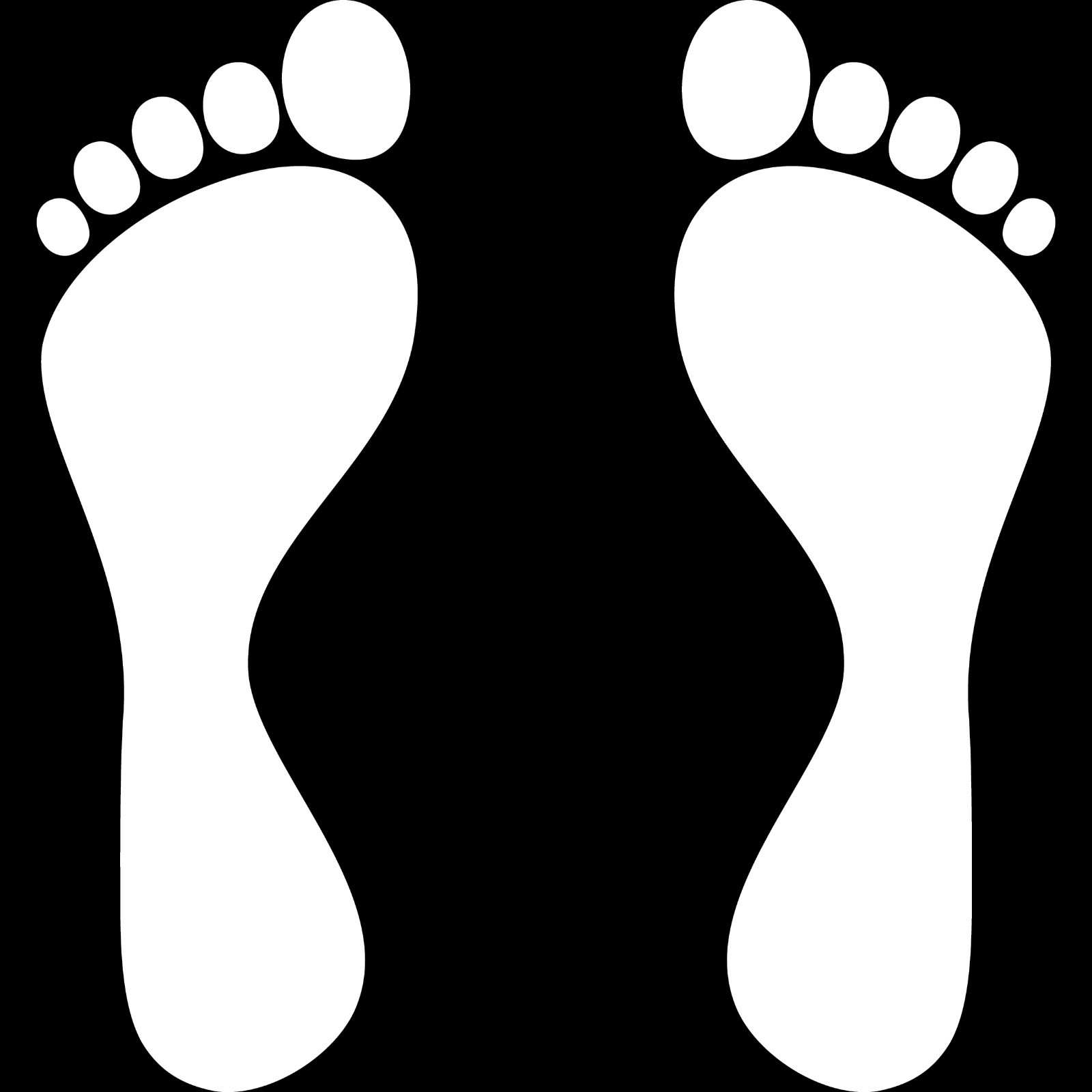 1 Pair 2 Feet 30cm Stand Impression Tracks Sticker Tattoo Car Möbel ...