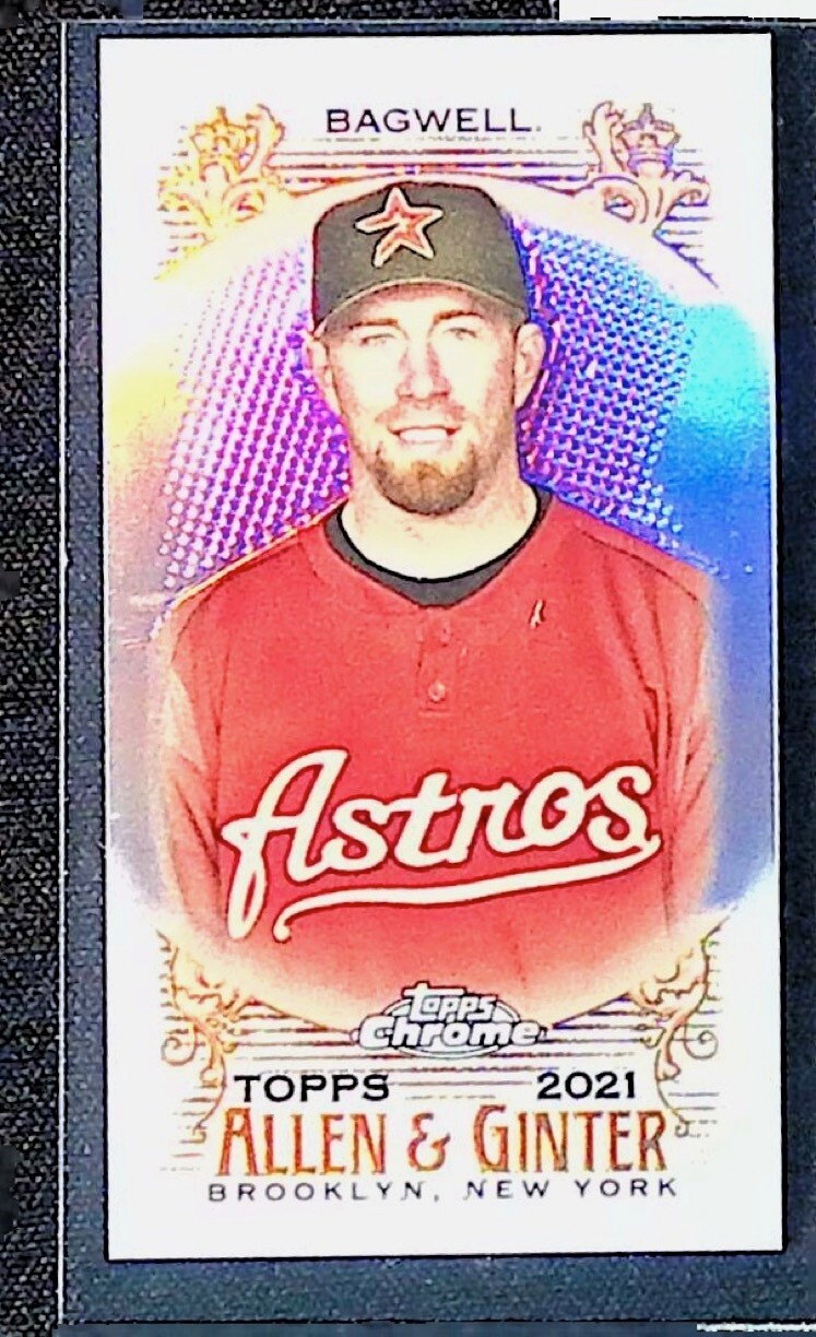 Houston Astros JEFF BAGWELL 2021 Topps Allen & Ginter Chrome Mini ...