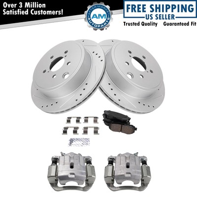 Rear Brake Calipers Ceramic Pads Drilled Rotors forScion FR-S BRZ ...