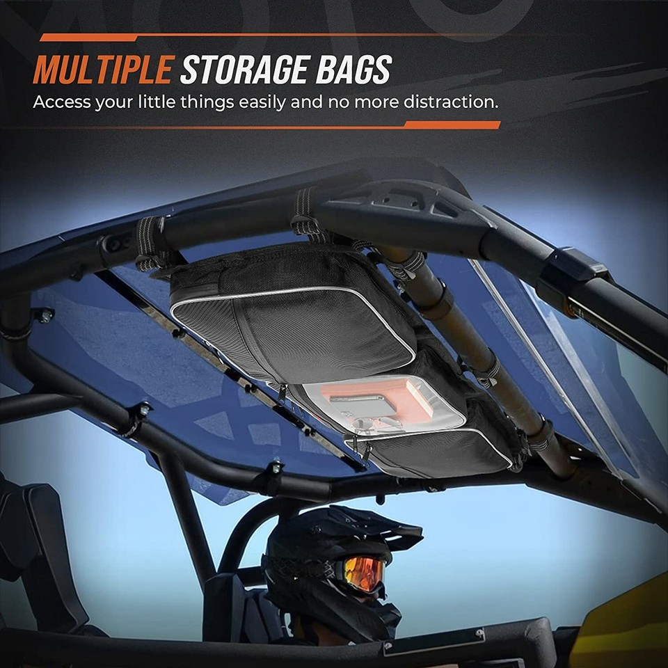Overhead Storage Bag UTV Roof Bag for Can Am Maverick Trail Sport MAX ...