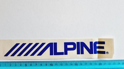 Adhesive Alpine Auto Hi Fi Car Sticker Autocollant Aufkleber Vintage ...