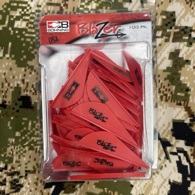 Bohning Blazer Red Vane 100 Pack | eBay