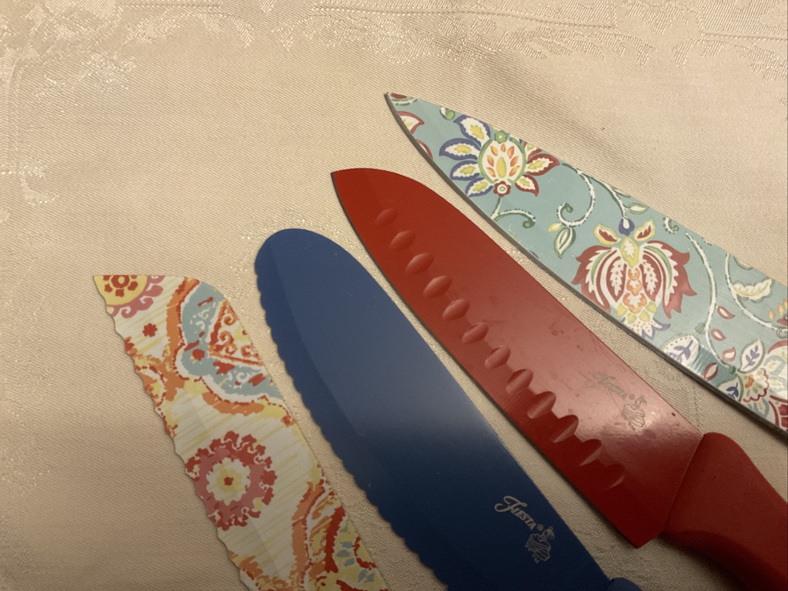 Fiesta Cutlery, 4 Kitchen Knives, EUC | eBay