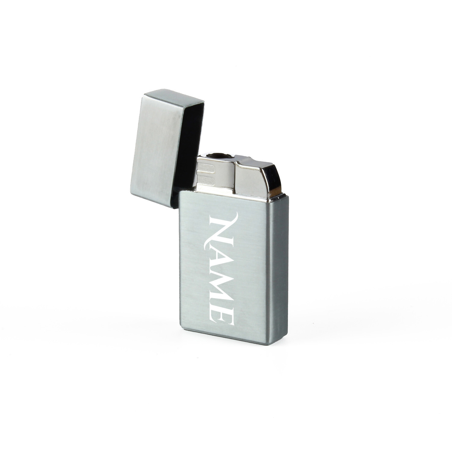 Personalised Engraved Jet Gas Lighter Silver Any Name Gift Boxed | eBay UK