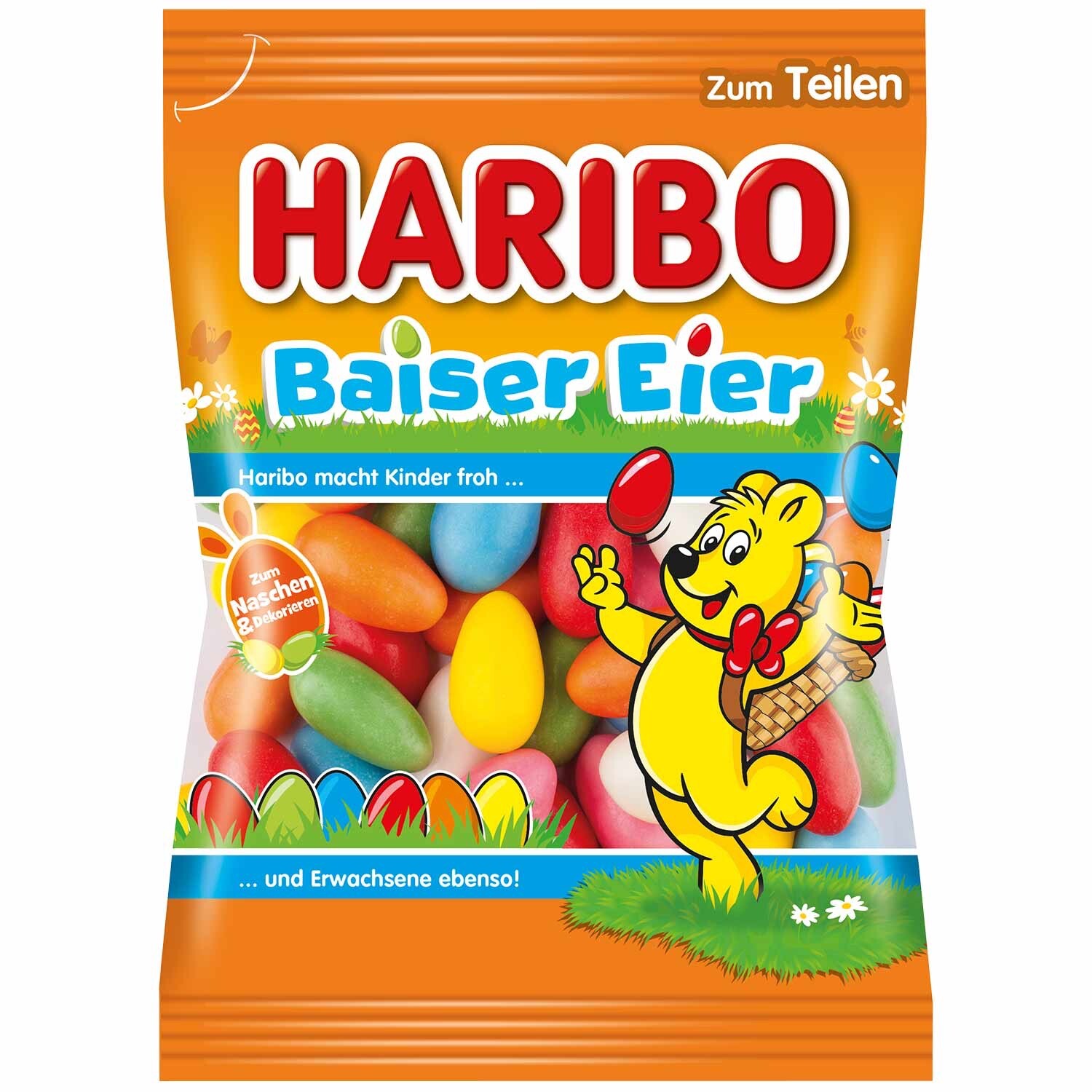 HARIBO BAISER EIER Easter egg shaped gummy bears-175g- FREE SHIPPING ...