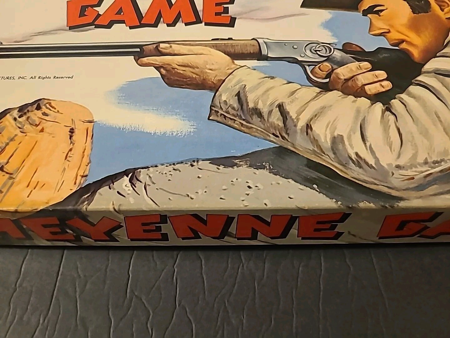 Vintage Cheyenne Game Milton Bradley 1958 Clint Walker Western Board ...