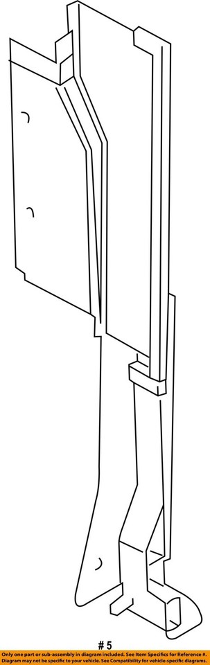 FORD OEM Radiator Support-Side Air Baffle Duct Deflector Shield ...