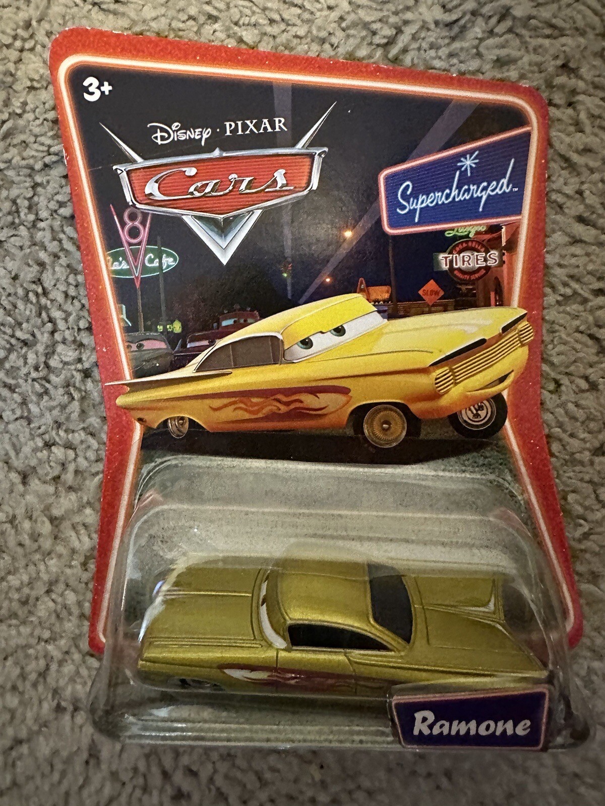 New Disney Pixar CARS Supercharged Ramone Die Cast Toy Car Yellow ...