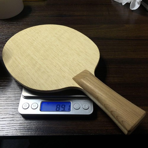 Wooden Table Tennis Racket 89.1G Round Type | eBay