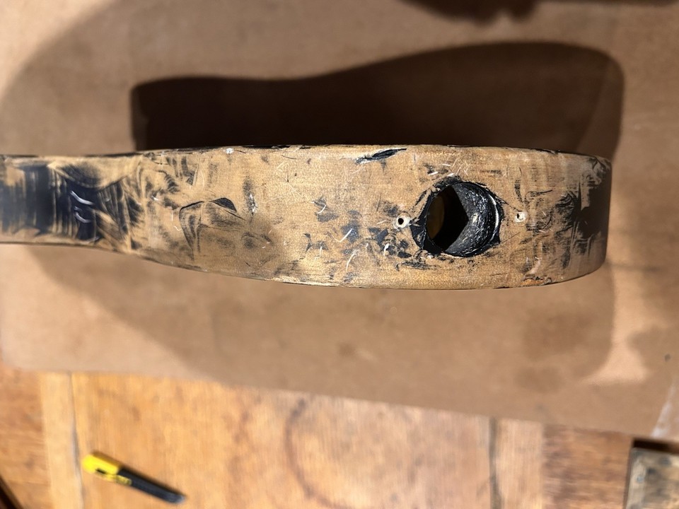 Unbranded telecaster Guitar Body with natural reliving. Please Read ...