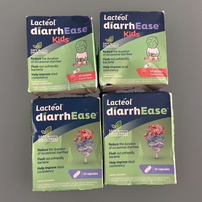 Diarrhea Relief Quick-Dissolve 4 Box 40 Tablets Sachets Postbiotic ...