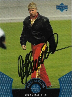 Bobby Hamilton signed 1999 UPPER DECK #23 Autographed Card NASCAR (dec ...