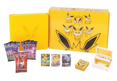 Pokemon TCG S-Chinese Eevee GX Gift Box Jolteon Box Exclusive Brand New ...