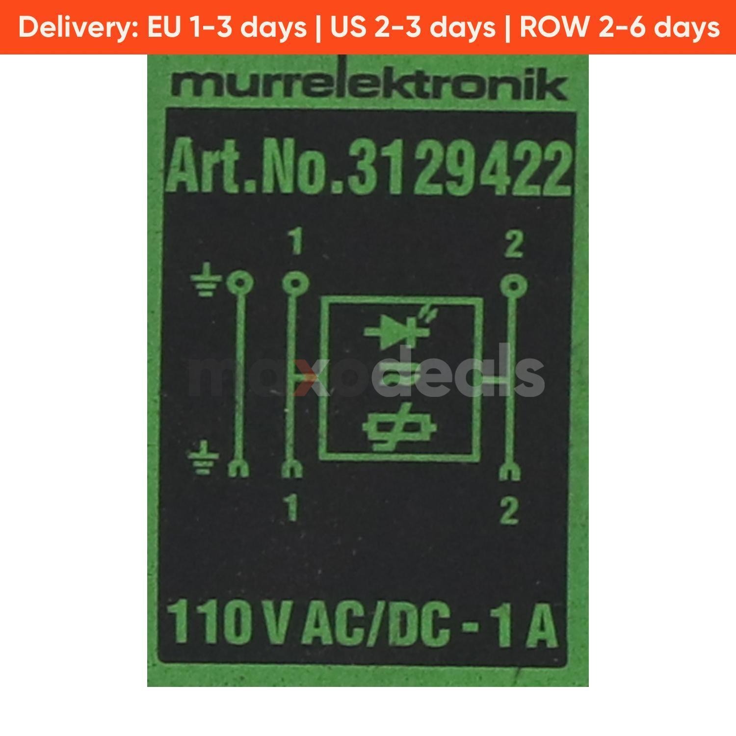Murr Electronik 7000-29661-0000000 SVS Valve Plug Form B 10MM Used UMP ...