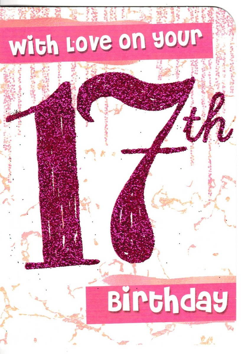 Happy 17 Birthday Card