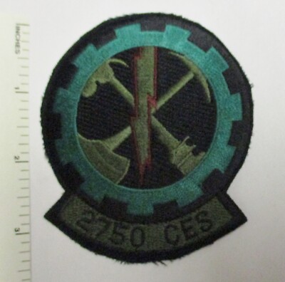 US AIR FORCE 2750th CES CIVIL ENGINEERING SQUADRON PATCH Subdued ...