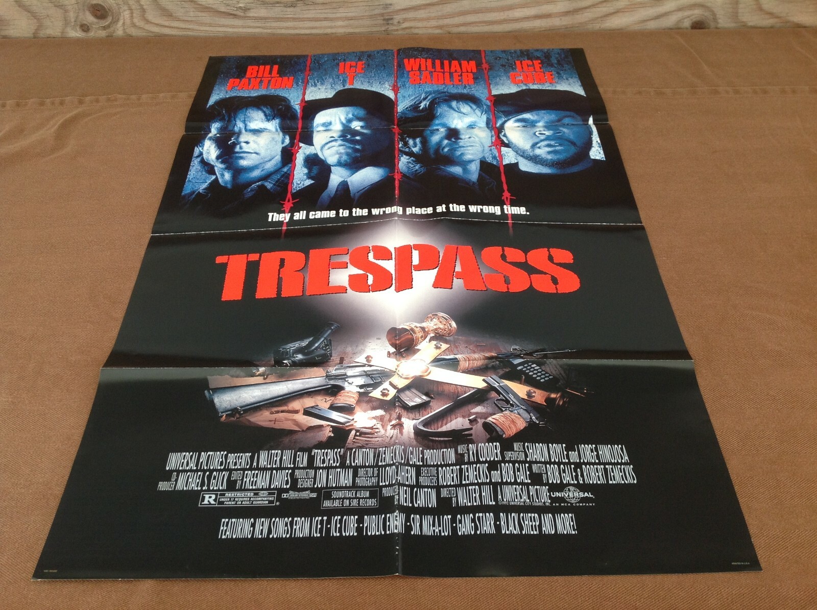 1992 Trespass Original Movie House Full Sheet Poster | eBay