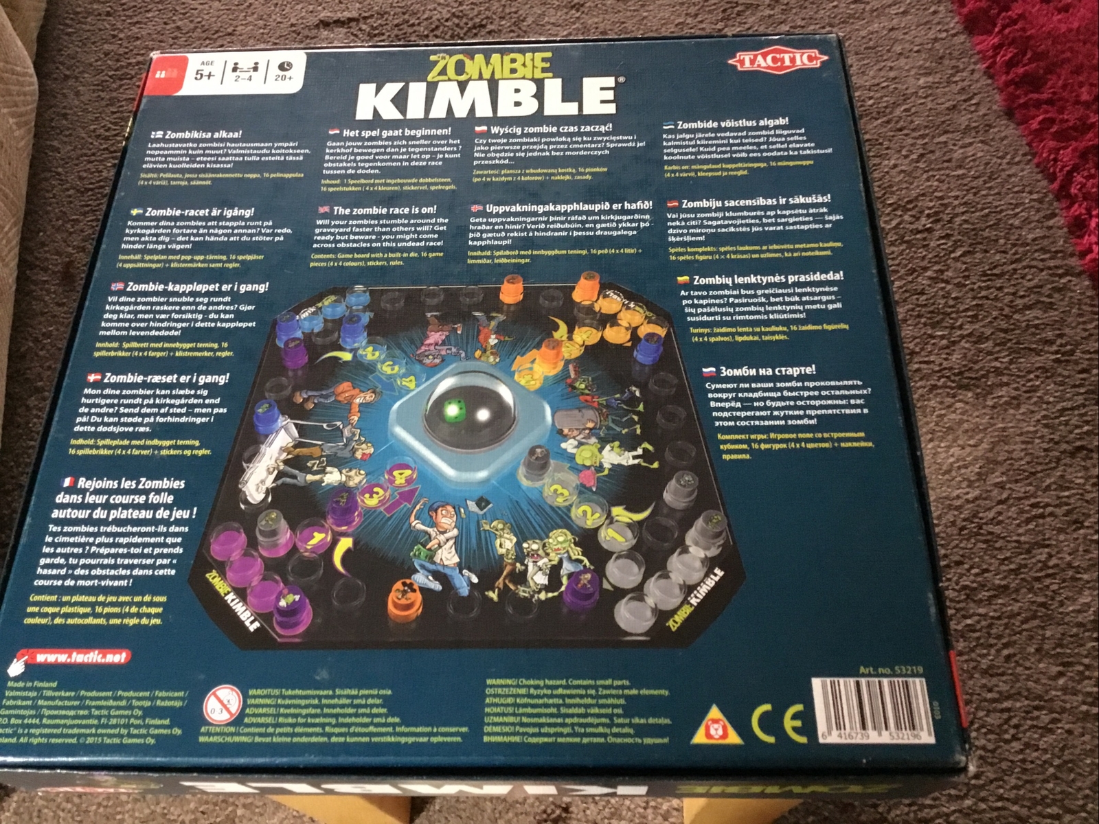 Tactic Games 53219 Zombie Kimble Board Game Multicolor for sale online ...