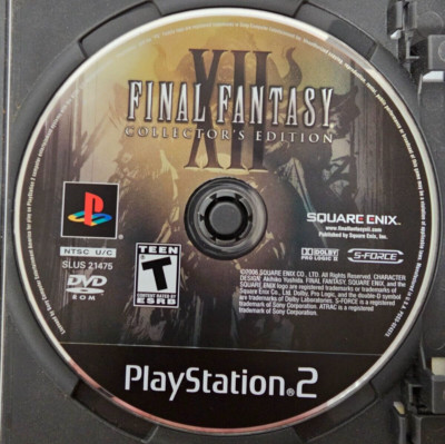 Final Fantasy XII Collector's Edition (PlayStation 2 PS2)DISC ONLY Free ...
