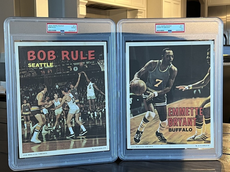 1970 Topps Basketball Poster Complete Set PSA Set Registry Ultra Rare ...