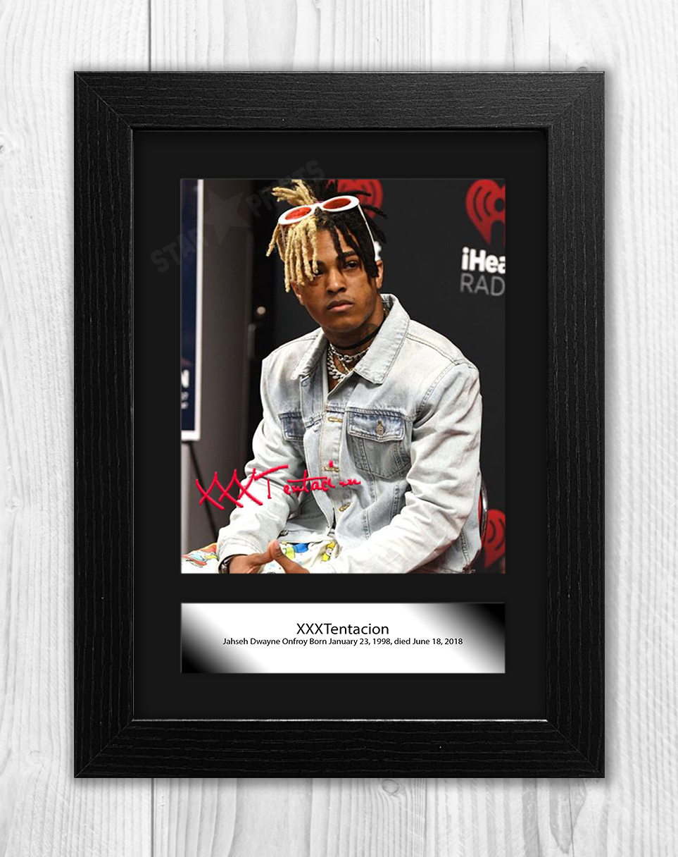 XXXTentacion (7) A4 signed mounted photograph picture poster. Choice of ...