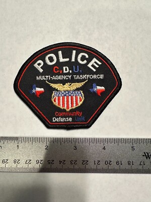 Police CDU Multi Agency Task Force Texas TX Police Patch Community ...