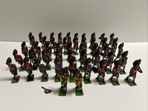 Large Job Lot Collection of Scots Guard Lead Metal Model Toy Soldiers ...