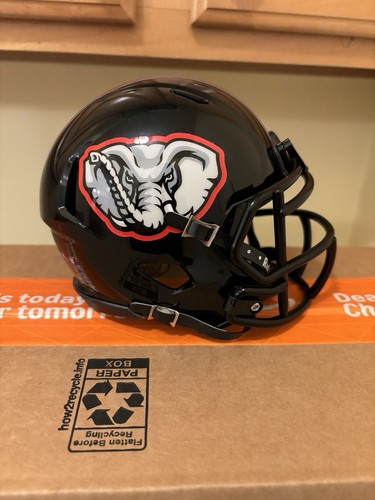 Alabama Crimson Tide Custom Mini Football Helmet Riddell Speed Glossy ...