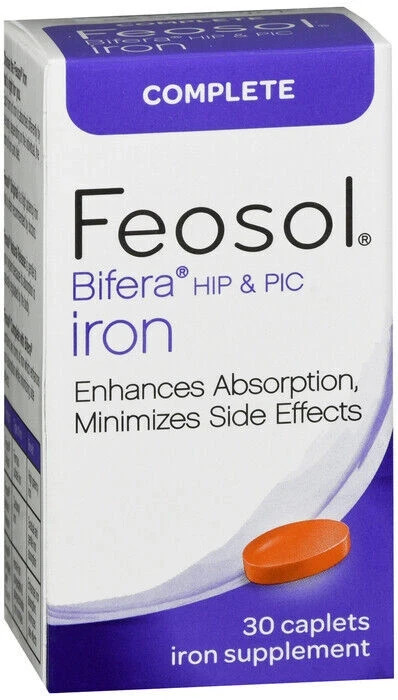 Feosol Complete with Bifera (28mg) 30 Caplets Each (Pack of 2) | eBay