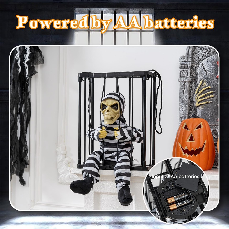 Screaming Animated Halloween Party Decorations, Action-Sensing ...