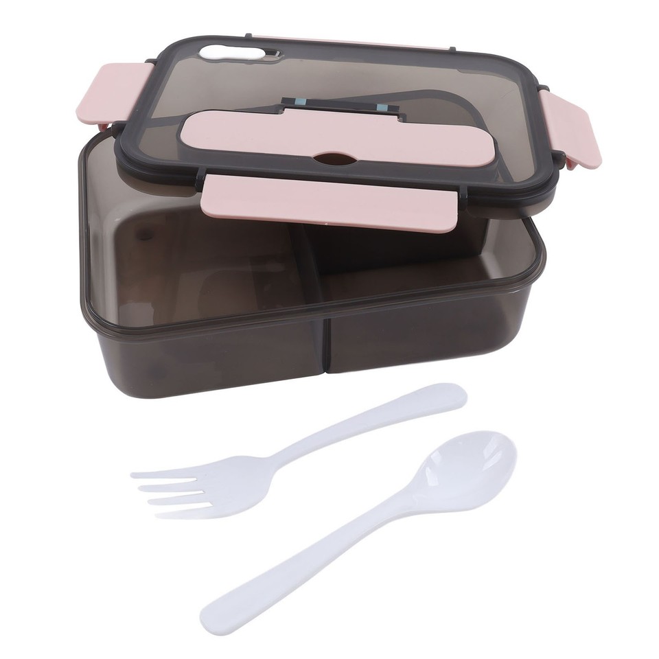 (Pink)3 Compartments Boxes 1500ml Large Capacity Lunch Box For BT | eBay