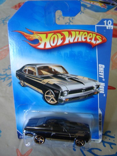 Hot Wheels Faster Than Ever '09 Black Chevy Nova SS 502 1:64 #P2456 | eBay
