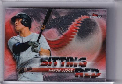 2018 TOPPS FINEST #SR-AJ AARON JUDGE SITTING RED NEW YORK YANKEES 0082 ...