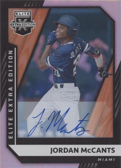 2021 Panini Elite Extra Edition - Jordan McCants #88 Signatures (AU, RC ...