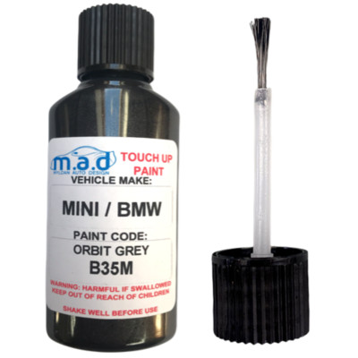 Touch Up Paint For Mini/BMW Orbit Grey B35M Alloy Wheel 30ML Curb ...