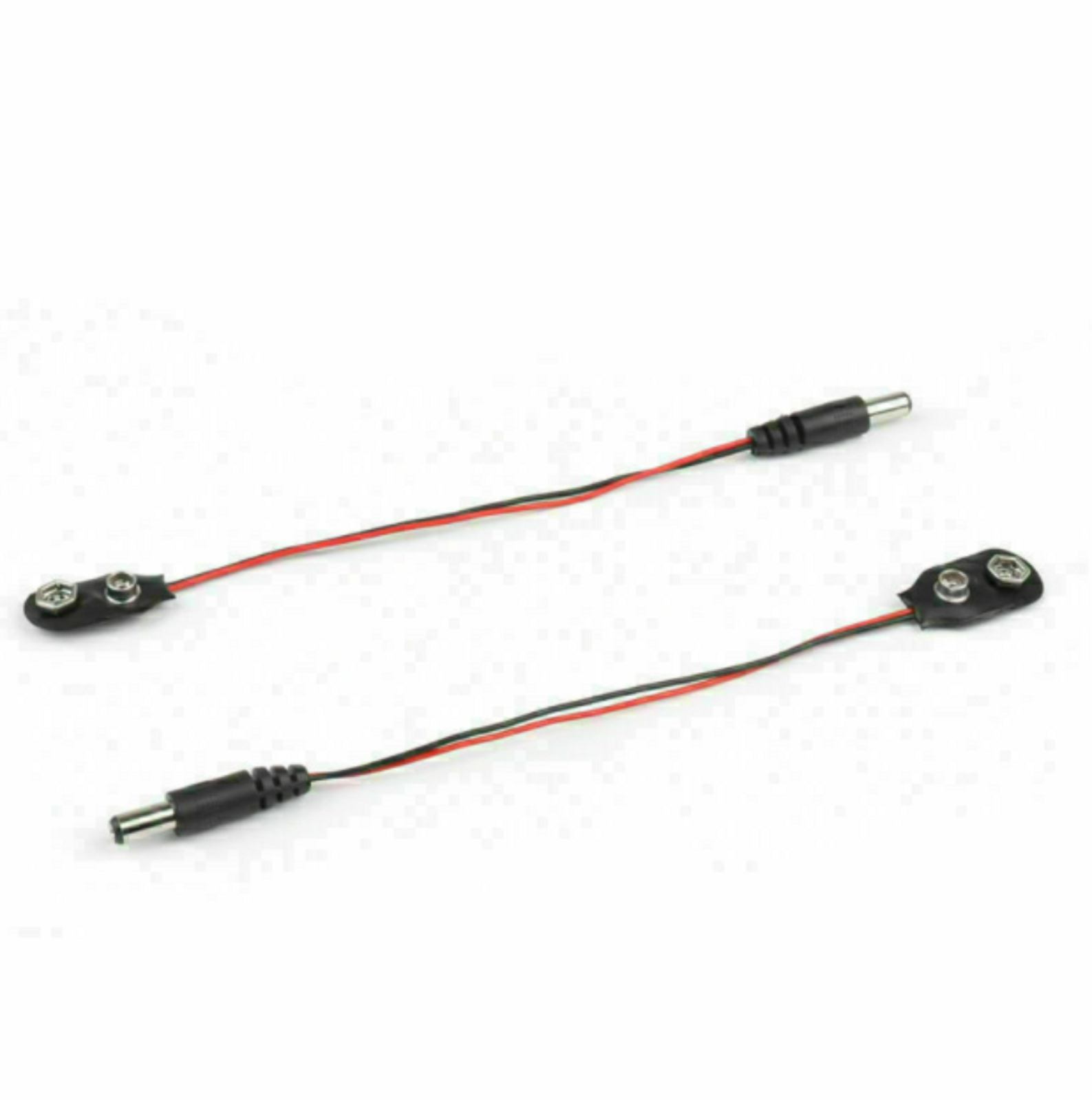 9V Battery Snap Clip Male DC Power Plug jack Arduino Connector to 2.1mm ...