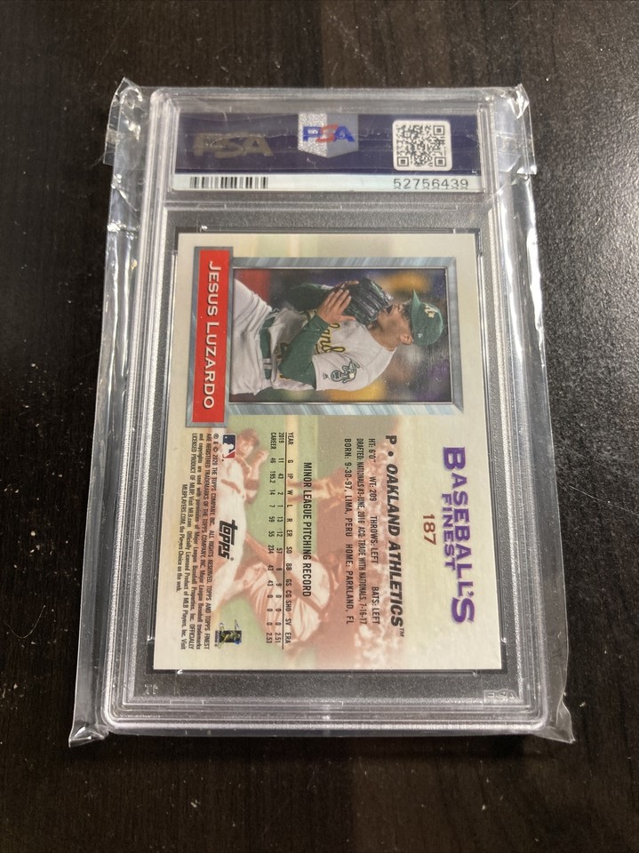 Jesus Luzardo #187 TOPPS ROOKIE CARD PSA 9 MINT MLB 2020 T18-92 | eBay