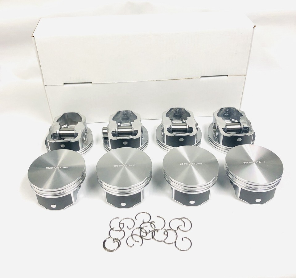 STD Flat Top Pistons Set of 8 plus matching rings Kit 2008-14 GM Chevy ...