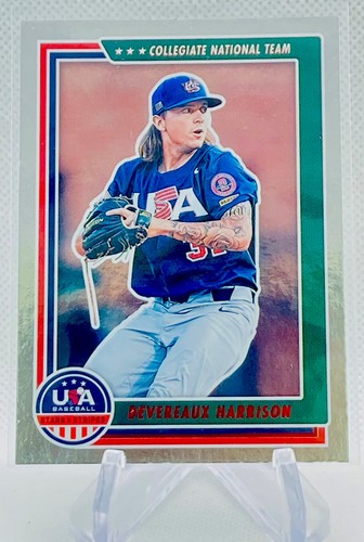 2022 Stars & Stripes Devereaux Harrison Silver Foil Red Letters #11 ...