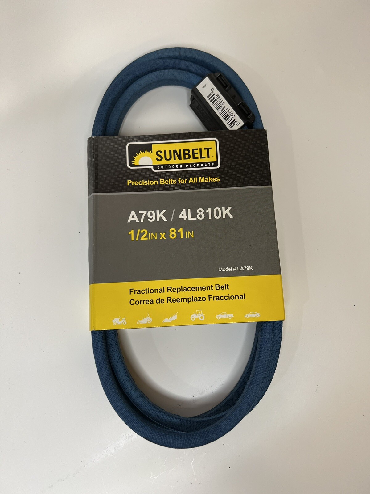 New Sunbelt A79k 4l810k Aramid V Belt Vbelt 1 2in X 81in La79k Ebay