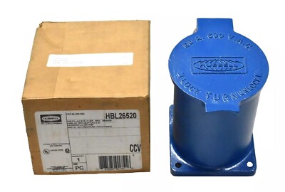 HUBBELL HBL26520 HUBBELLOCK RECEPTACLE BLUE 60A, 600VAC | eBay