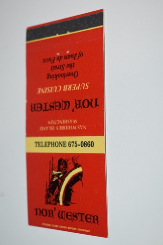 Nor' Wester 30 Front Strike Matchbook Cover | eBay