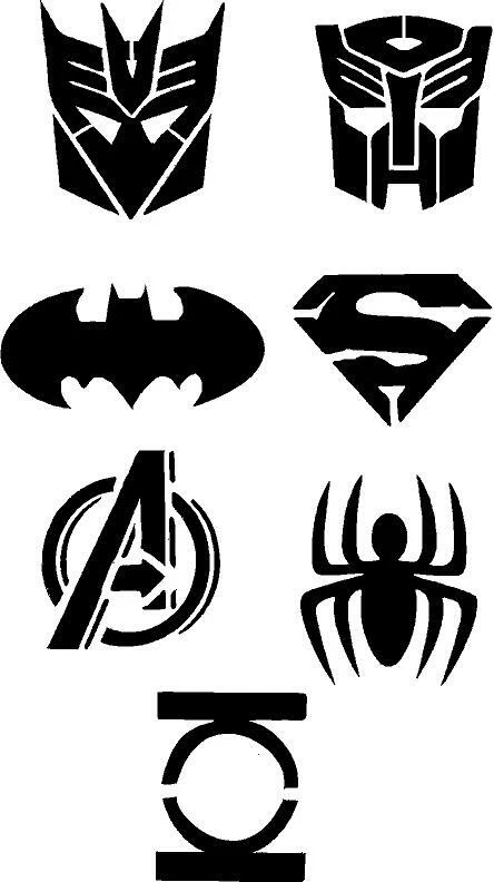 Transformers Face Stencil