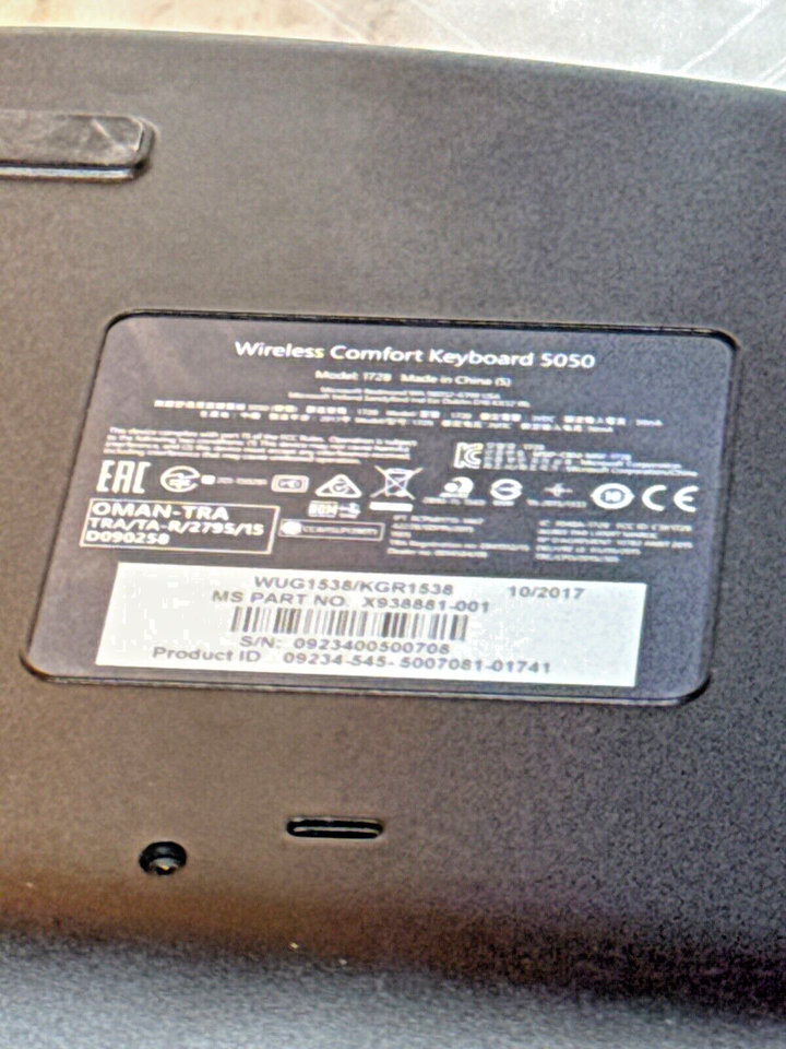 Microsoft Wireless Comfort Desktop 5050 - Keyboard and Mouse | eBay